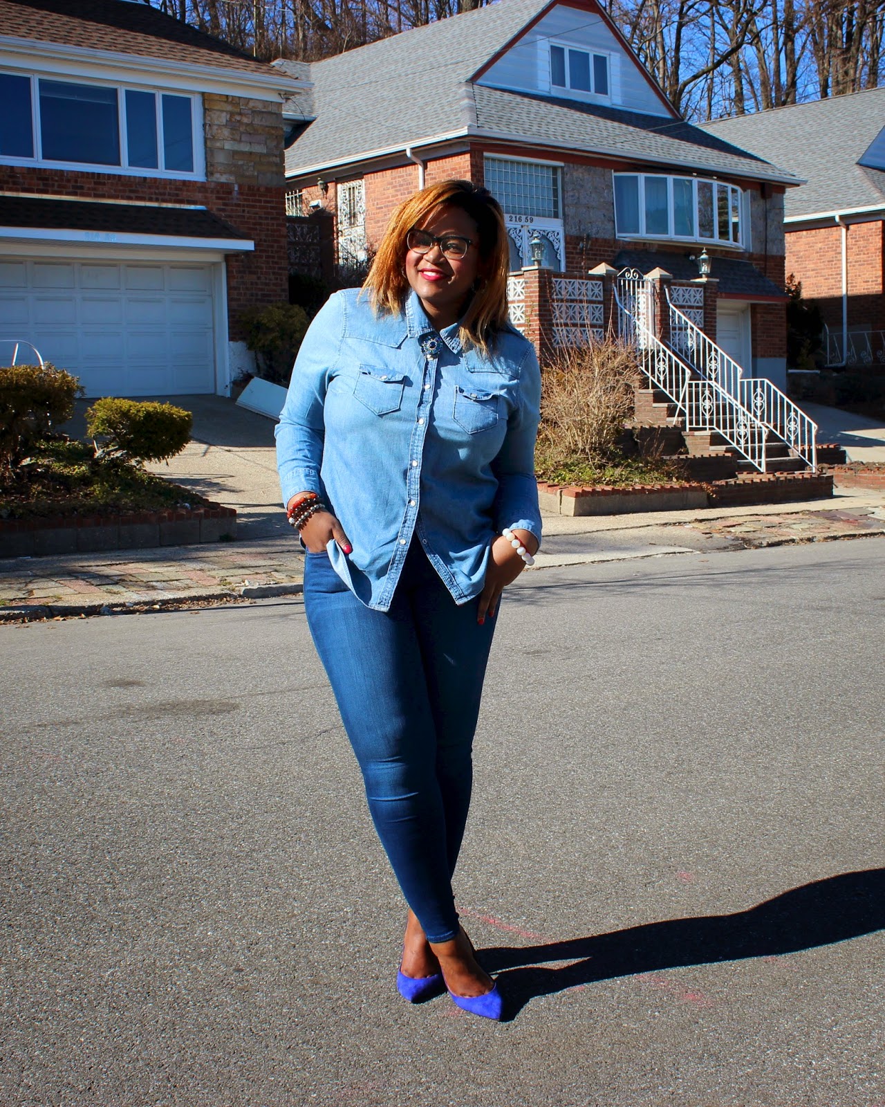 The Style Climber: Denim On Denim (Au Naturale)