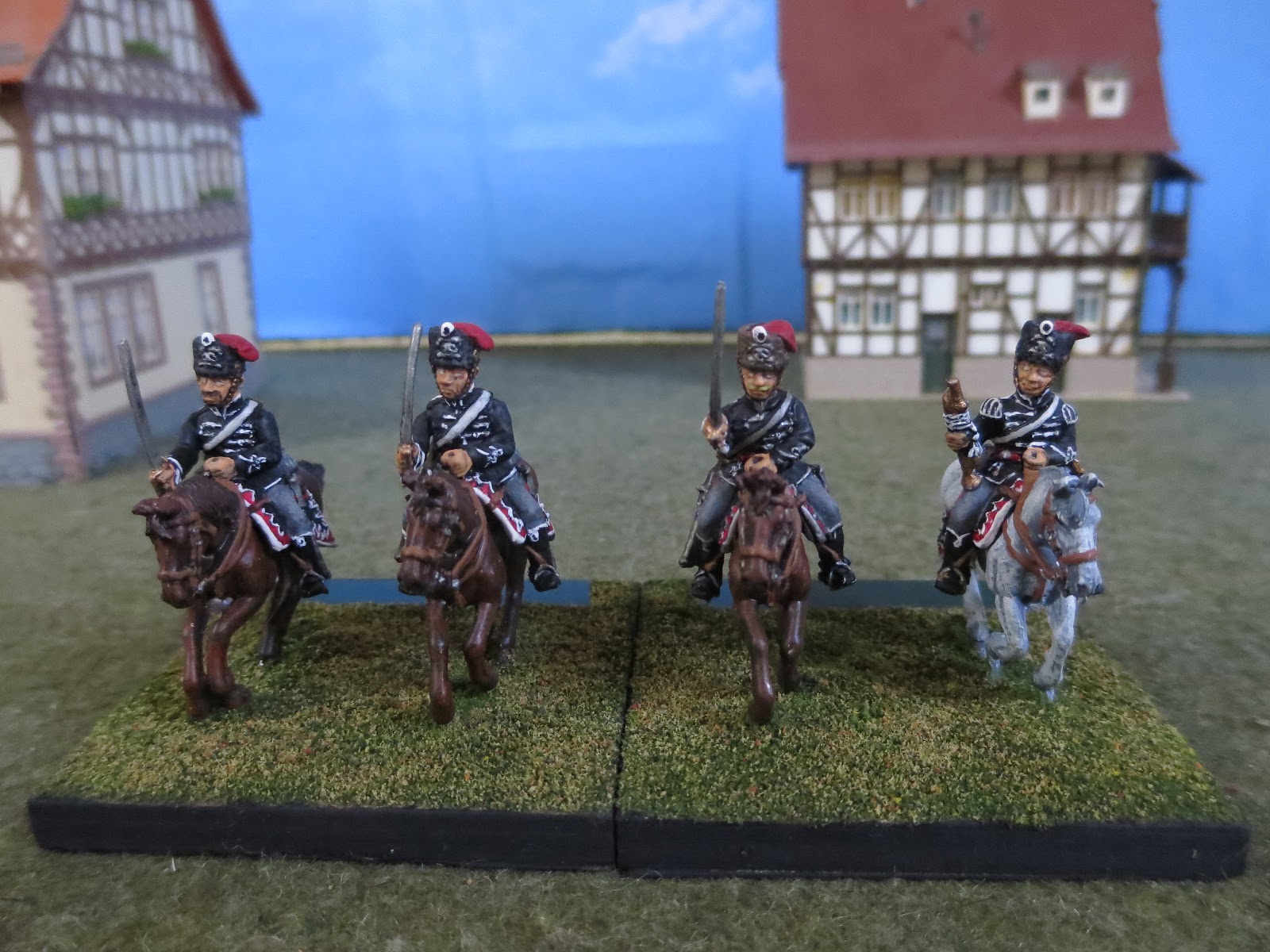 Ed M's Wargames Meanderings : PRUSSIAN 1st LEIB HUSSARS (NORTHSTAR 28MM)
