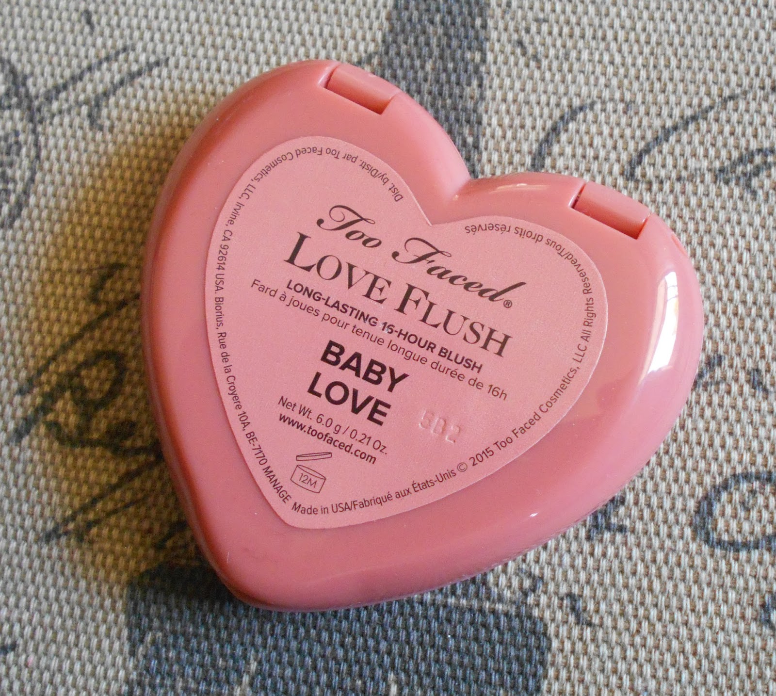 Makeup, Fashion & Royalty: Review: Too Faced Love Flush Long-Lasting 16 ...