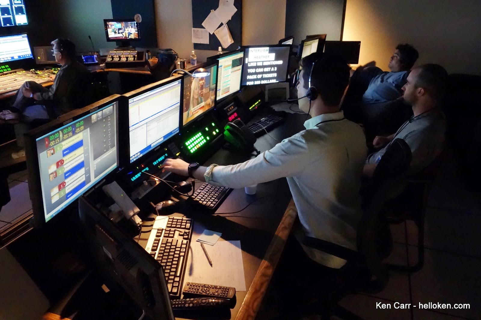 HelloKen.com: Behind the scenes: Production Control Room