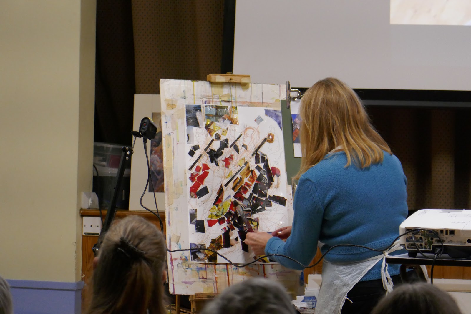 Virginia Water Art Society Diary: Demonstration By Sera knight collage ...