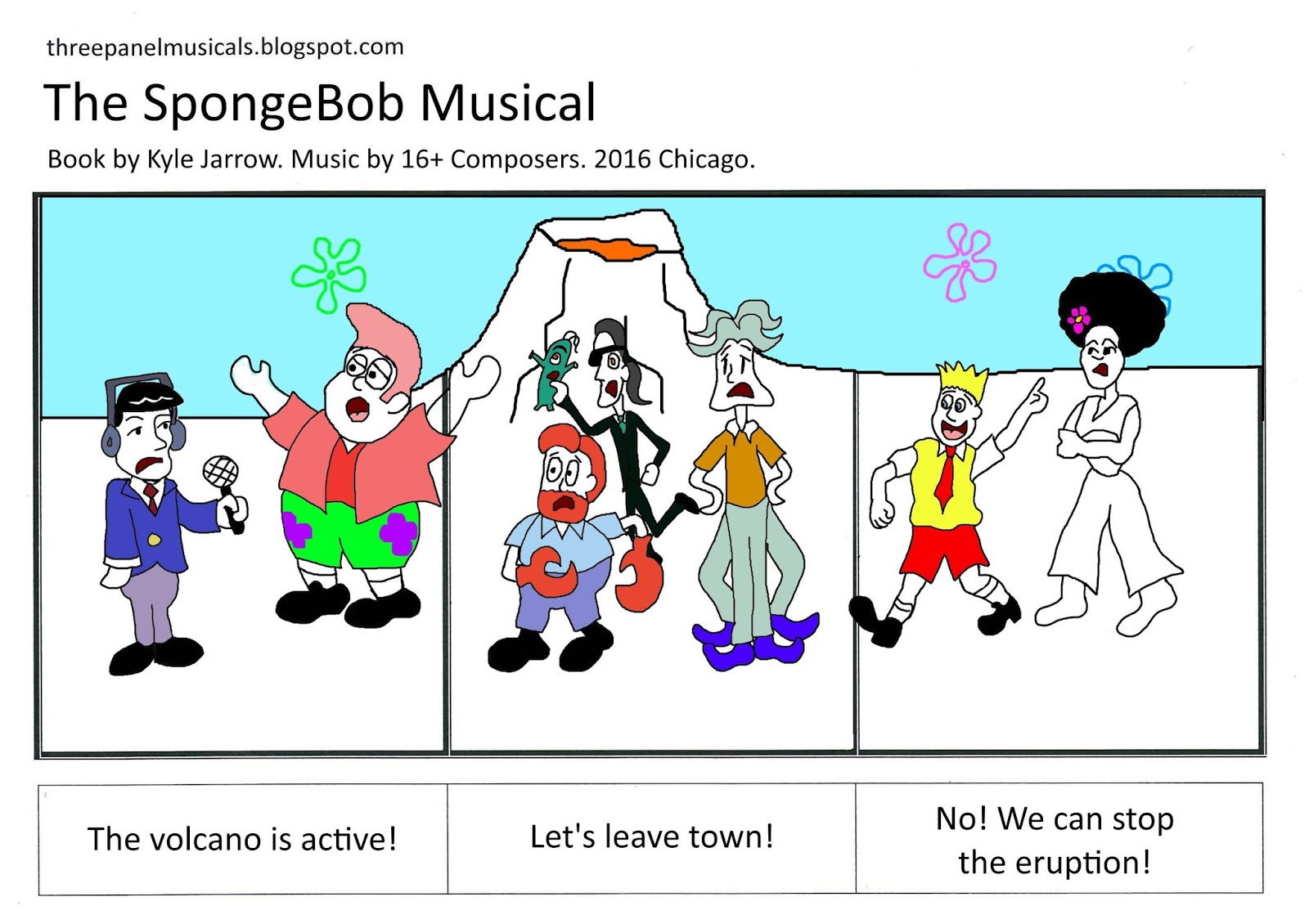 Three Panel Musicals: The SpongeBob Musical