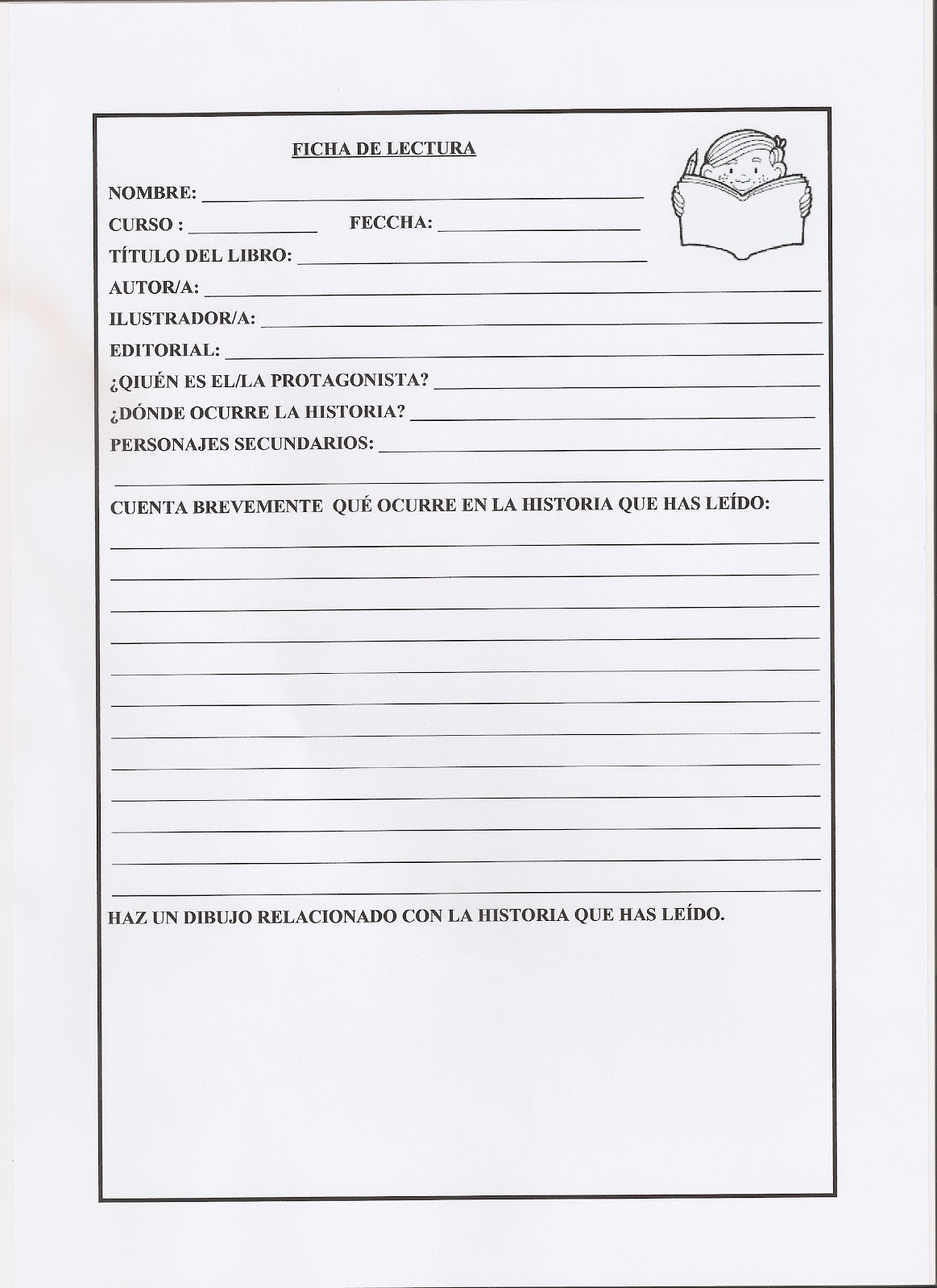 Fichas para biblioteca - Imagui