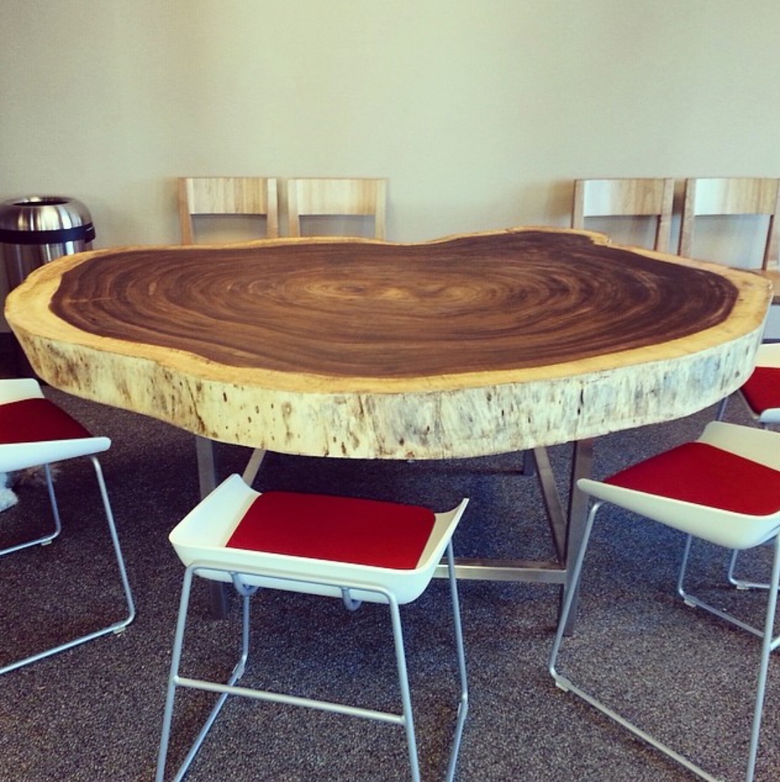 Tropical Exotic Hardwoods: Amazing Parota dining table by customer Jay ...