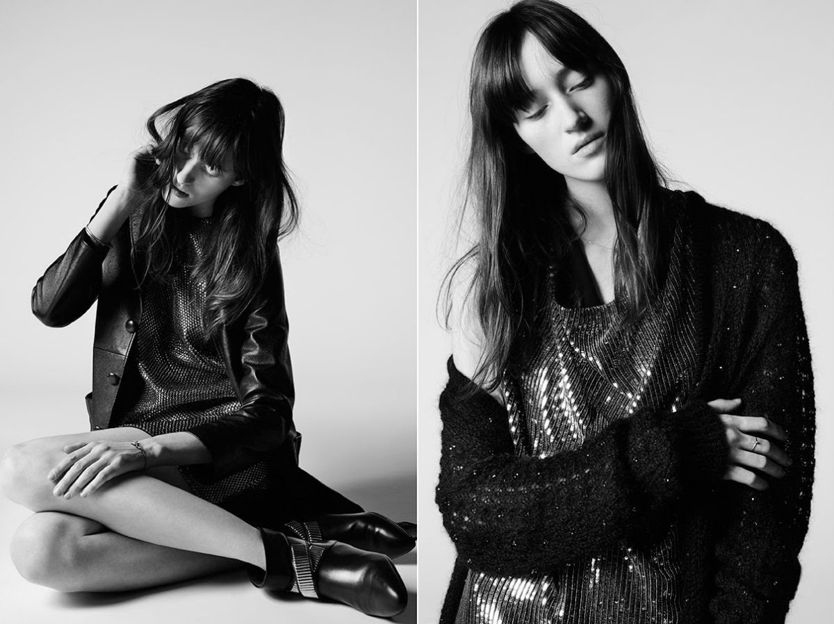 Saint Laurent Paris Pre-Fall 2015 Campaign featuring Helena Severin