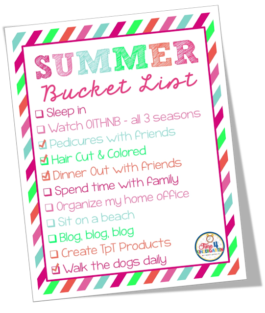 My Summer Bucket List | Time 4 Kindergarten
