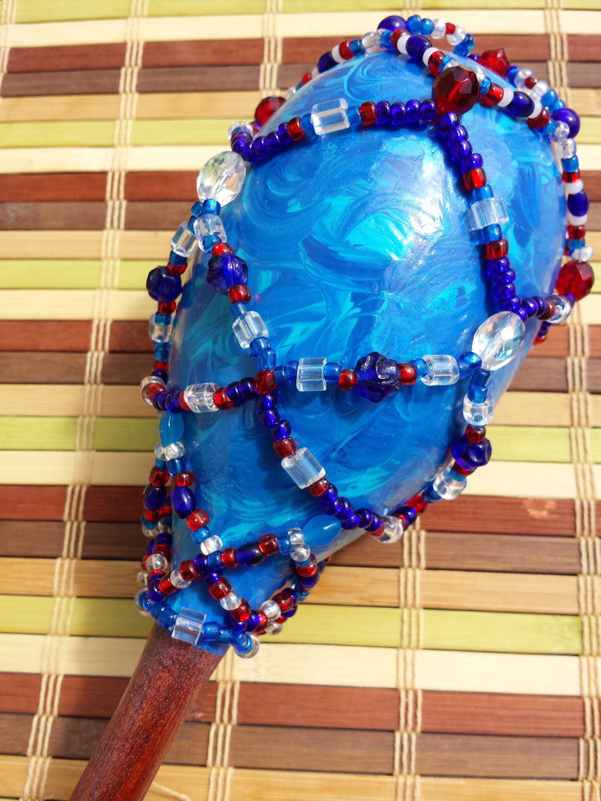 The Orisha Arts Blog: Maraca for Yemaya - Yemoja ashere - Iemanja axere