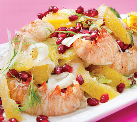 Ruby Jeweled Lobster Salad recipe -Taste USA