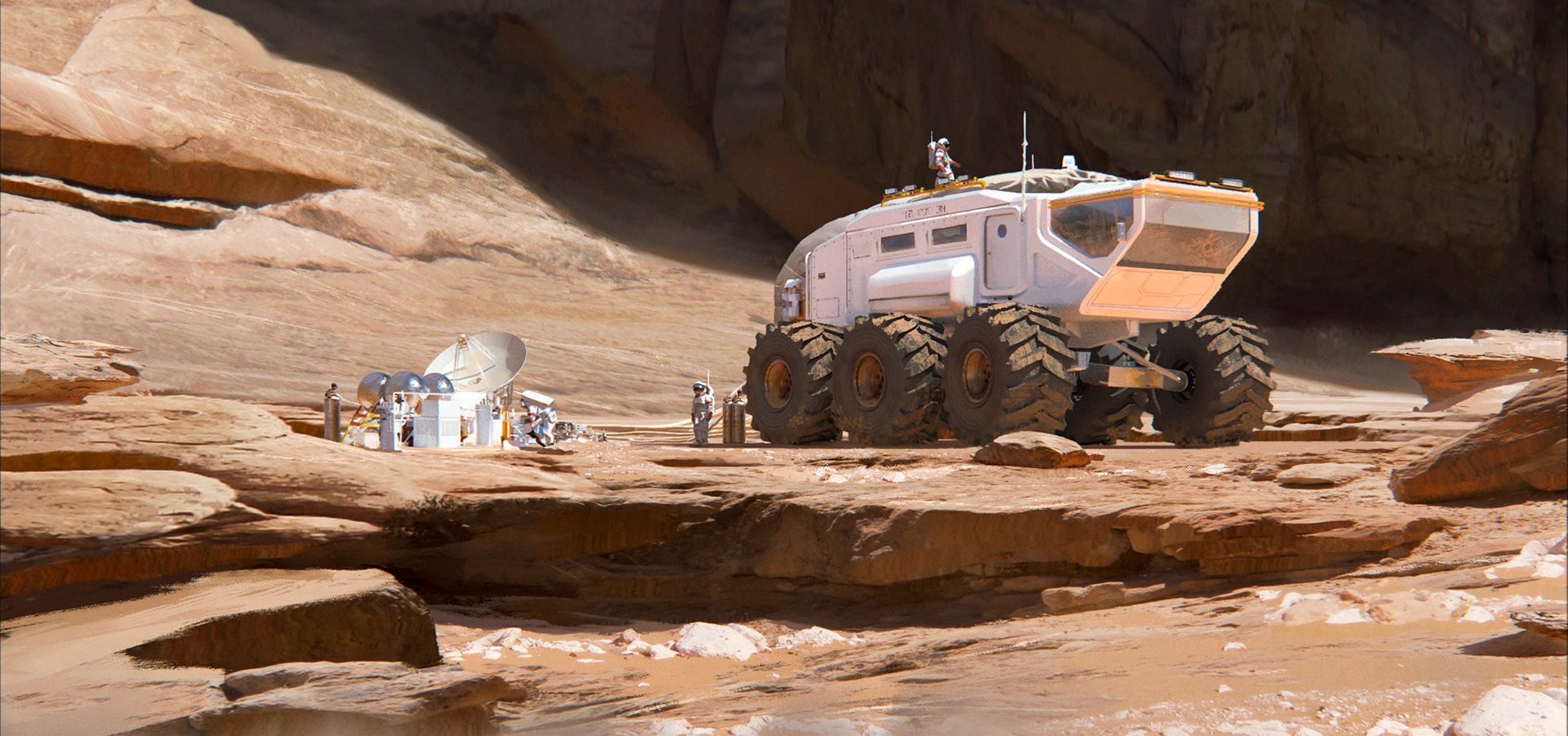 Mars rover by Florent Lebrun | human Mars