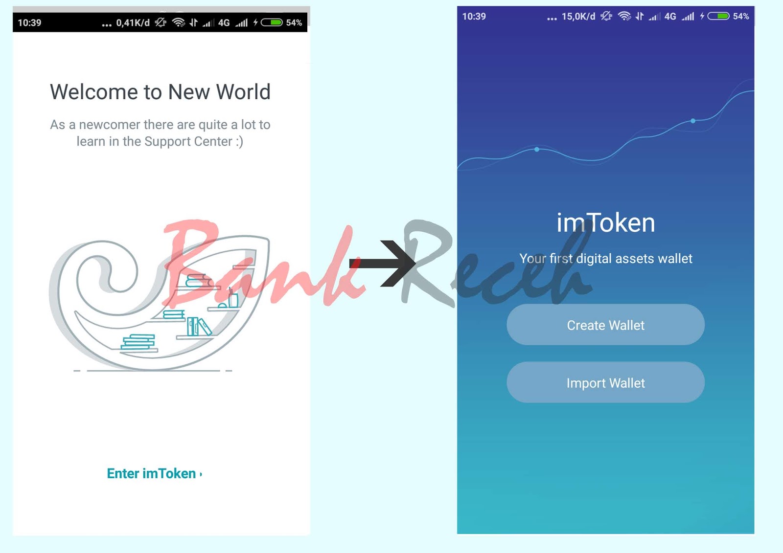 cara membuat wallet IRC20 di aplikasi ImToken - Bank Receh