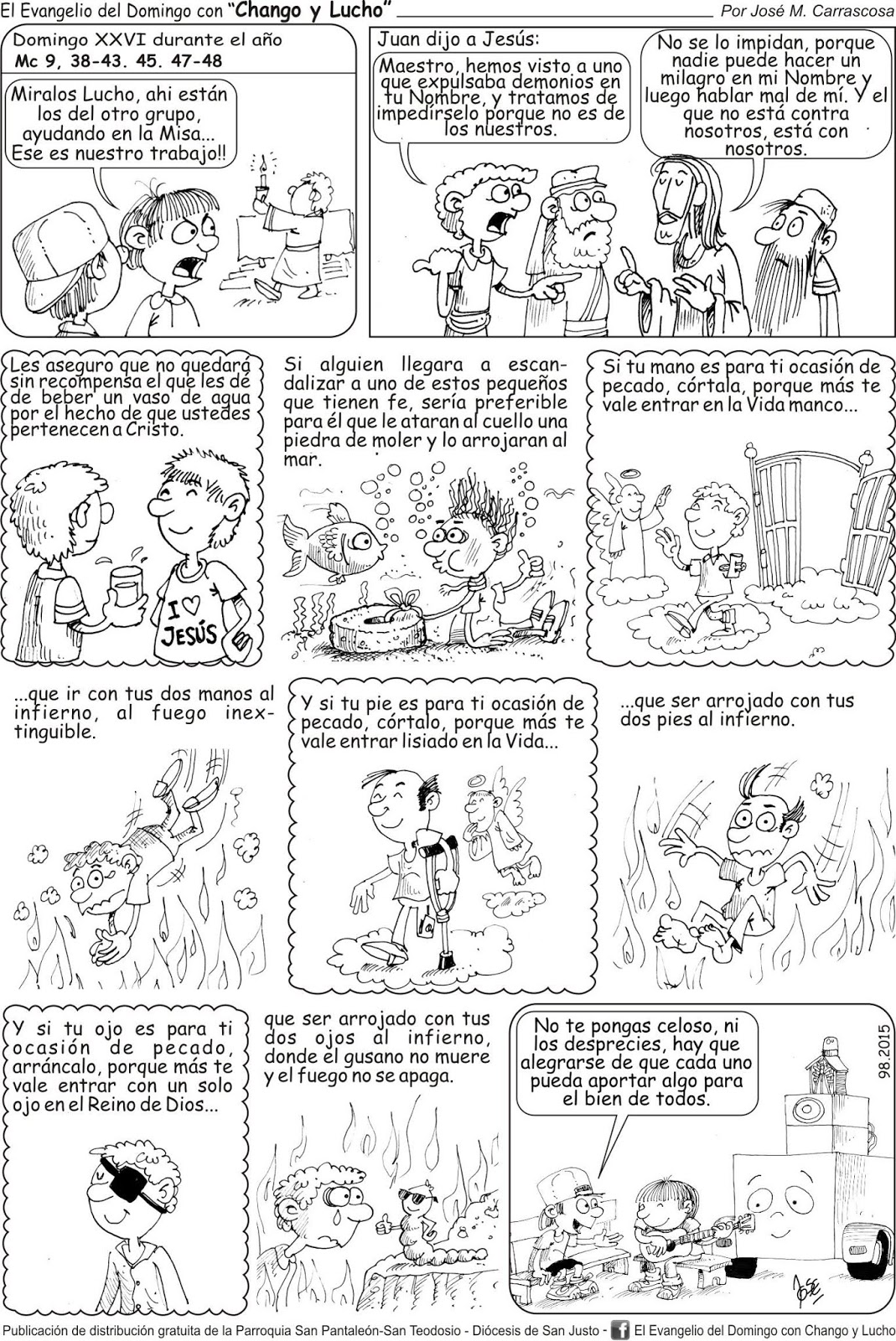 Prensa Obispado de Catamarca: Historietas para colorear