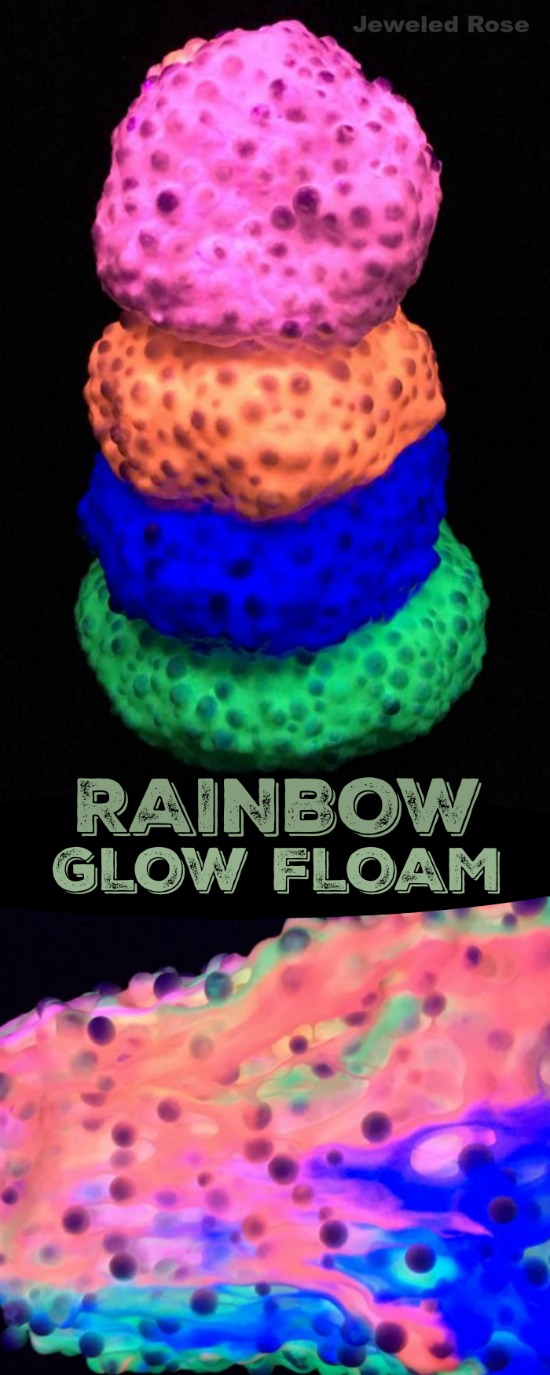 Scented Rainbow Floam Recipe | Growing A Jeweled Rose | Bloglovin’