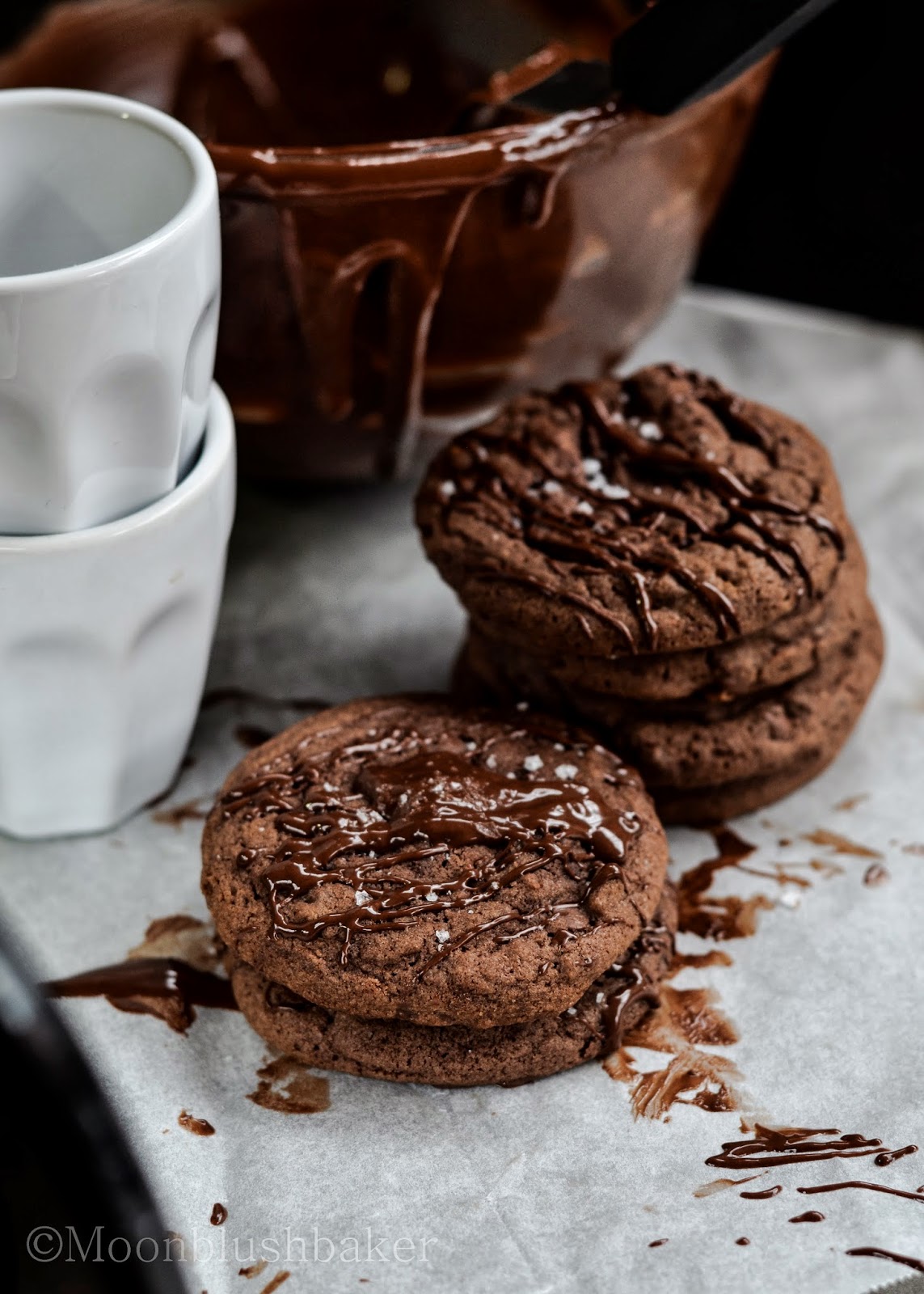 Behind the baker /-/ Salted Quadruple Chocolate Chip Cookies | The ...
