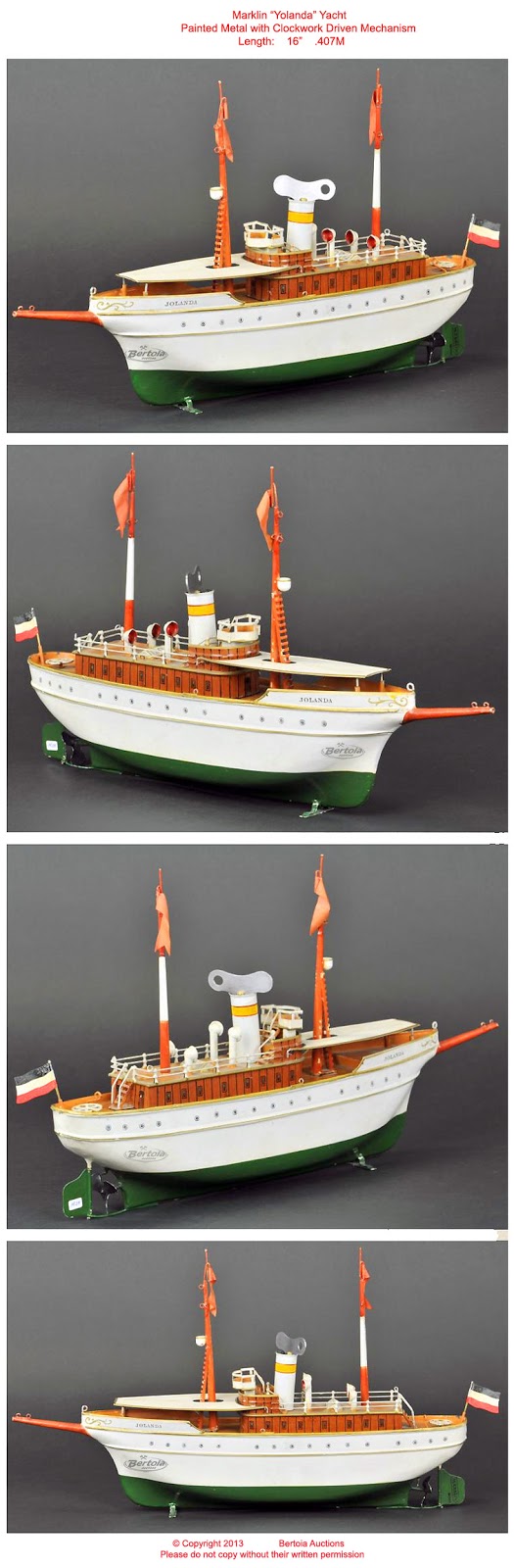Old Antique Toys: The Marklin Civilian Ships