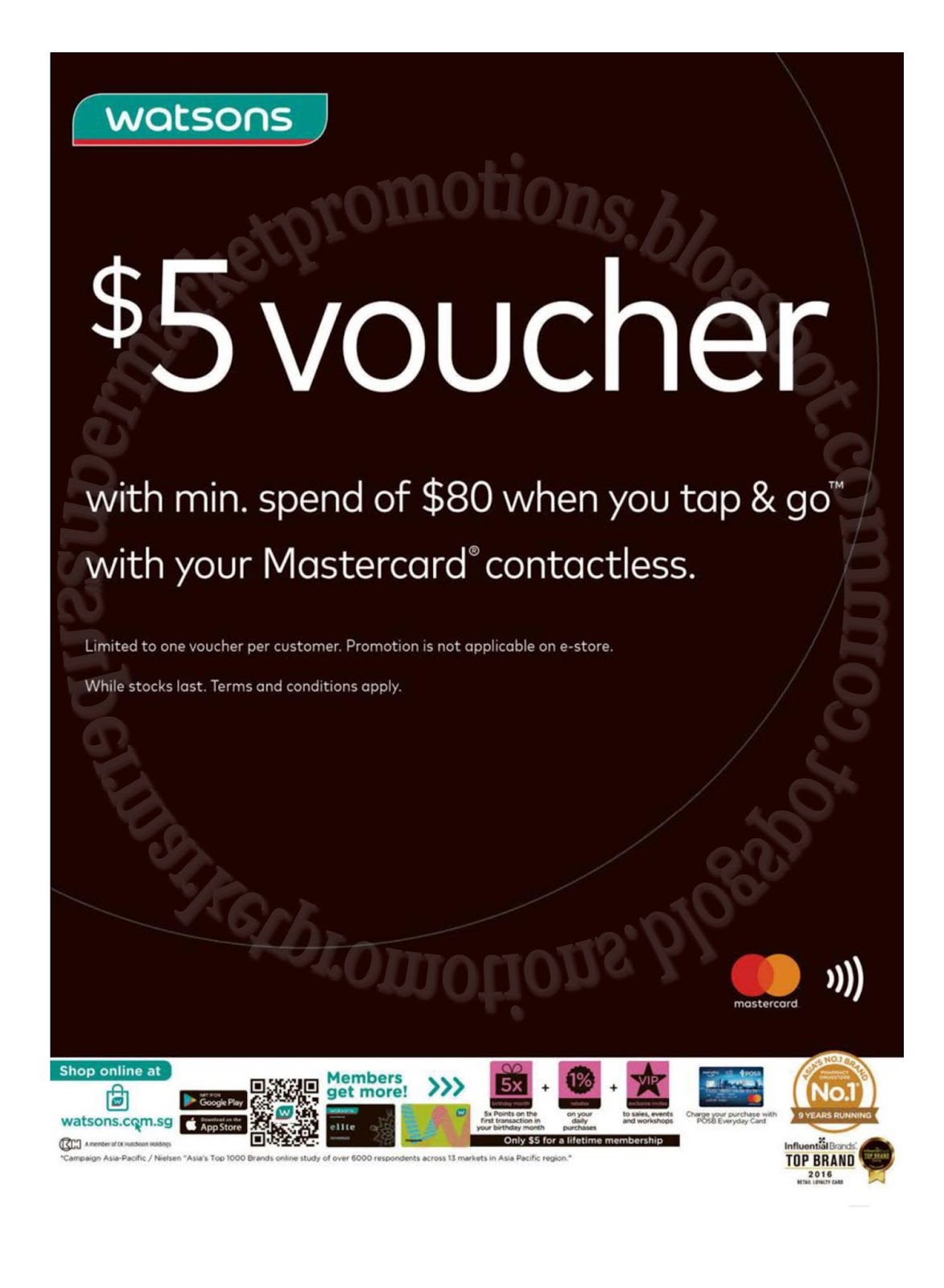 Wastons Mastercard Promotion 10 November 2017 ~ Supermarket Promotions