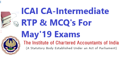 CA Intermediate Revision Test Paper & MCQ's for May 2019 Exams ...
