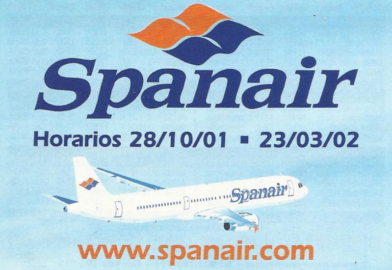Airline memorabilia: Spanair (2001/2002)