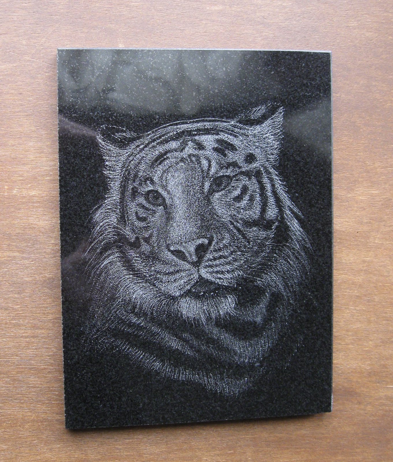 One of a Kind Art by Catherine: One of a Kind Tiger Etching Black ...