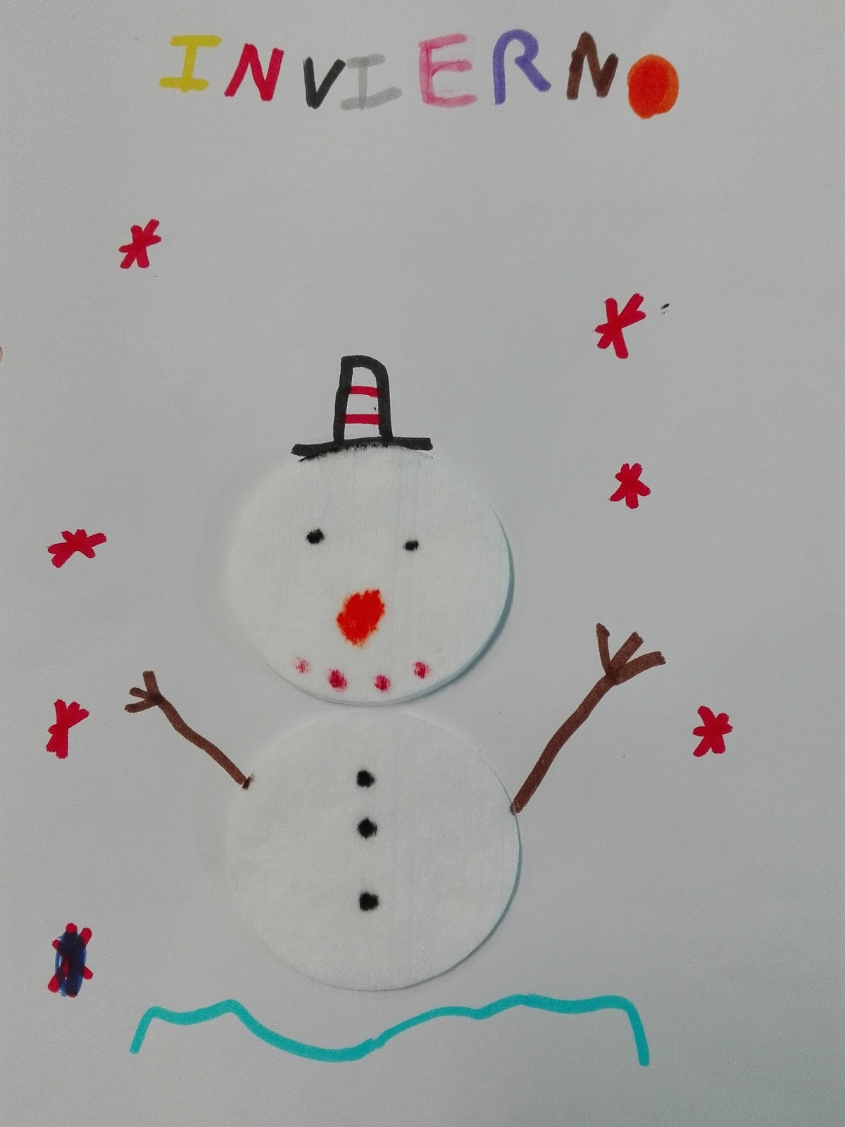 Trabajando en Educación Infantil: Muñecos de nieve