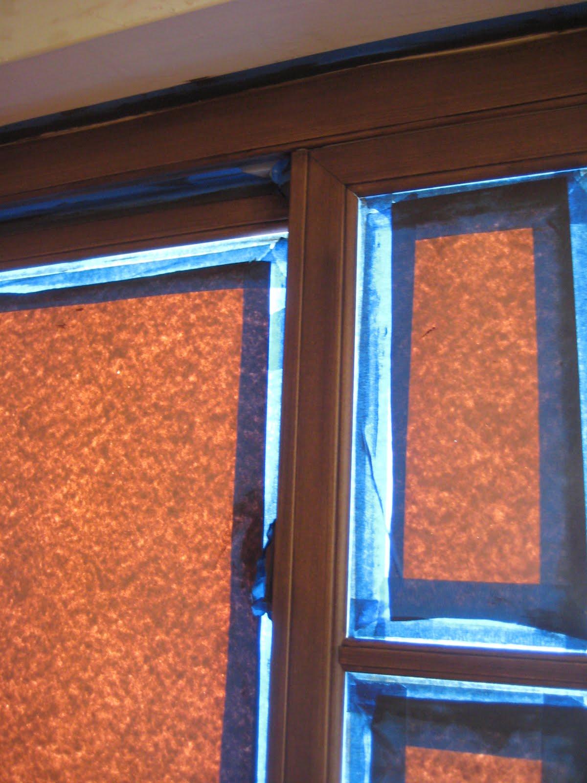 Stained “Wood” Window