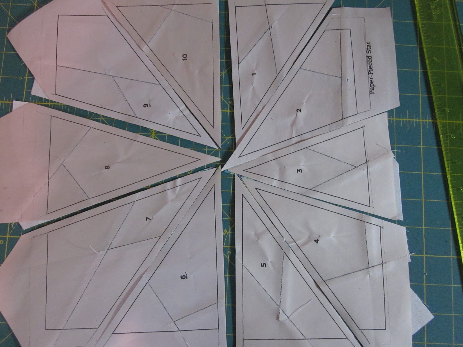 Quilter in the Closet: Paper Pieced Star Block Review