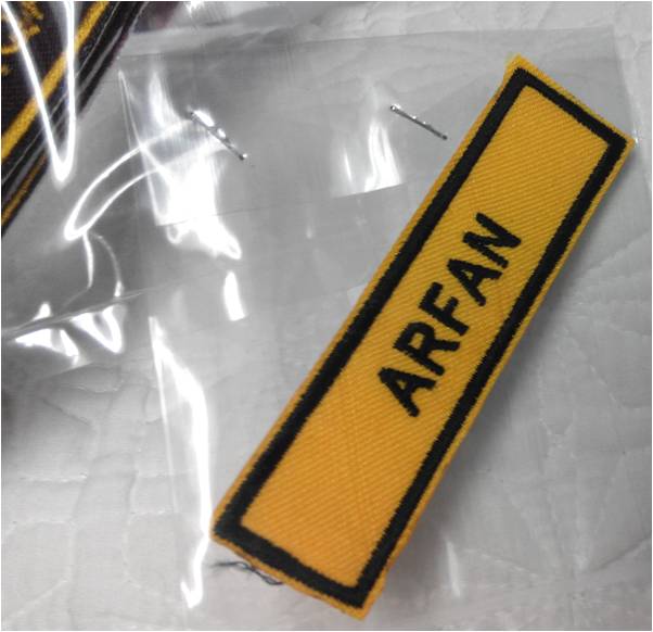 Bila boleh siap jahit tanda nama murid? - Blog Servissulam