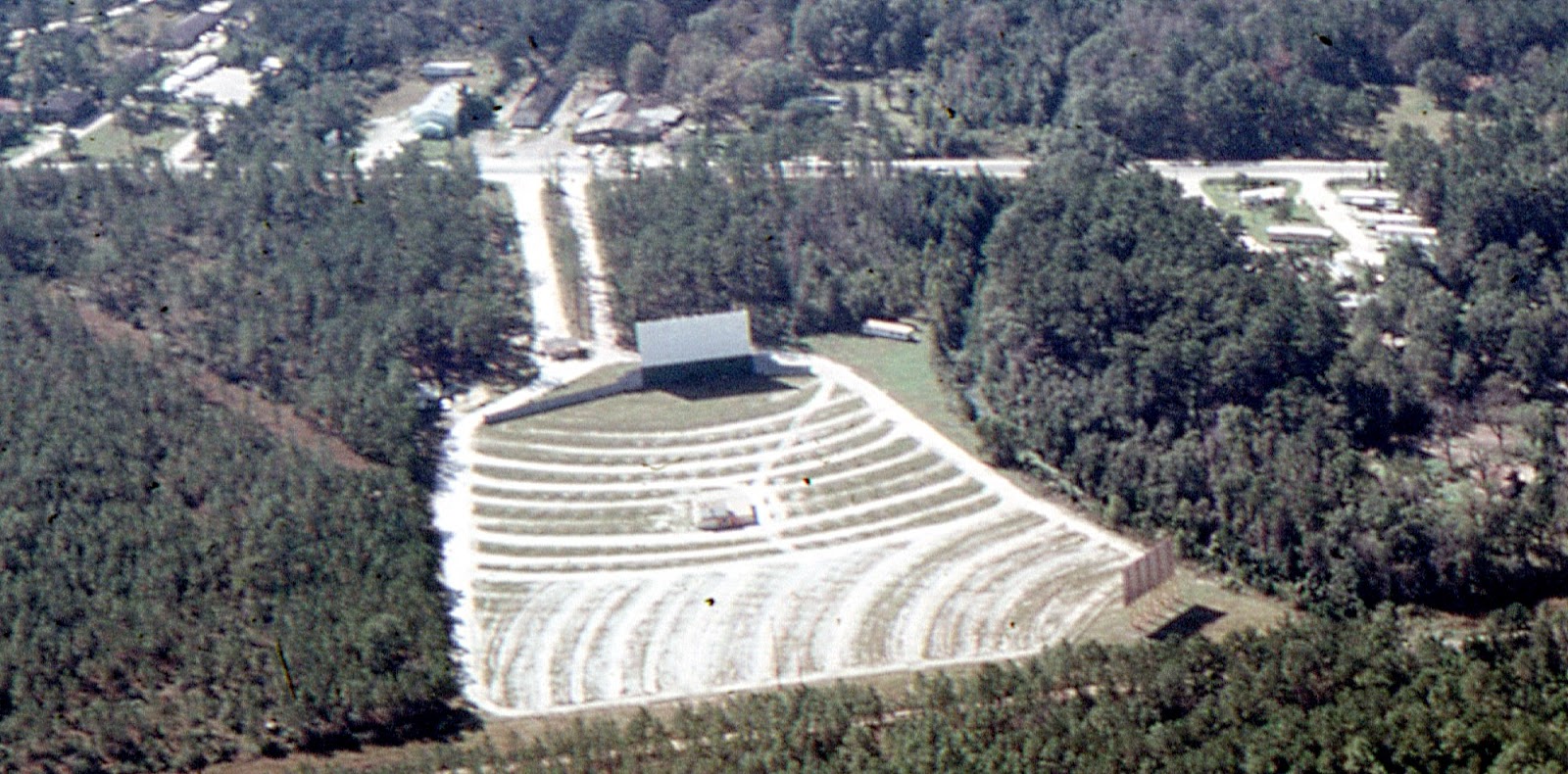 Tammany Family: Tiger Drive In Movie - Aerial Photo 1975