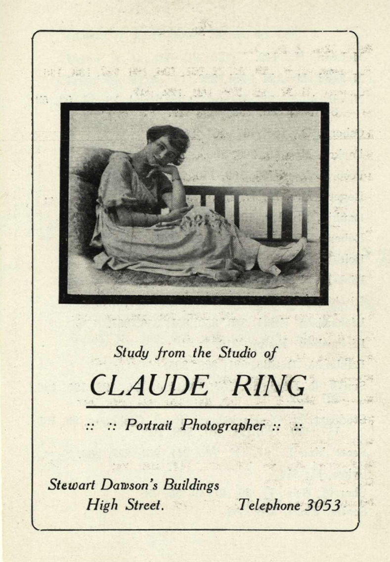 Early New Zealand Photographers: RING, Claude