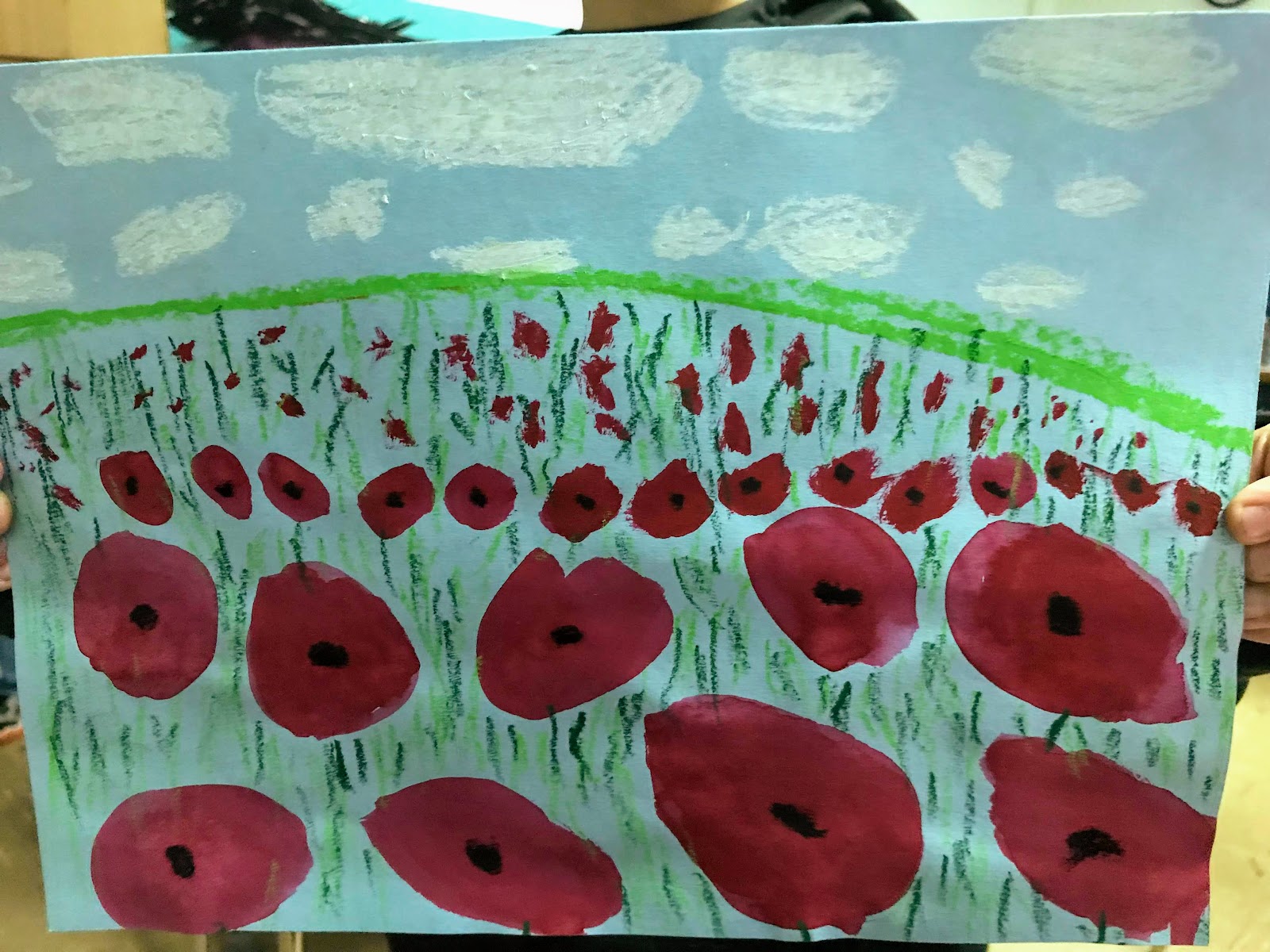Elements of the Art Room: 1st and 2nd Veterans Day Poppies