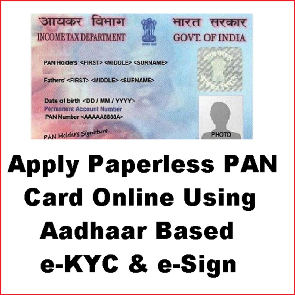 How To Apply For Pan Card Online Using Aadhaar Card Get Your Pan Card