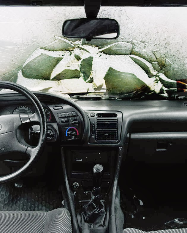 Just A Car Guy: inside wrecked cars... notice the one thing they all ...