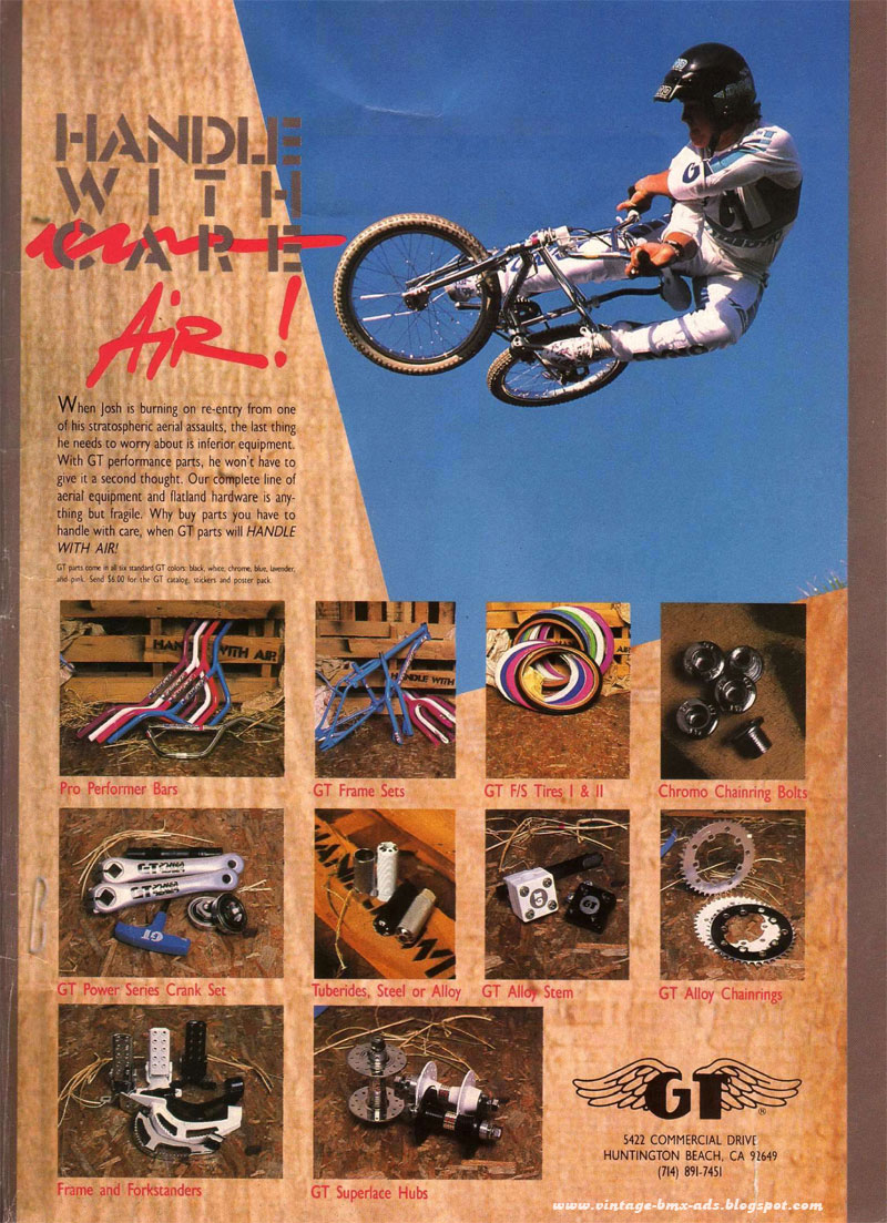Vintage BMX Ads: GT - Handle with AIR!