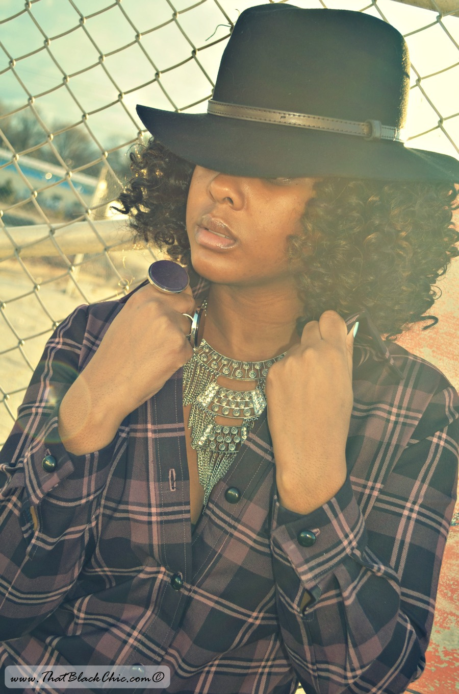 My Purple Plaid Pant Suit! [DIY Sewing & Pattern Review] | That Black Chic