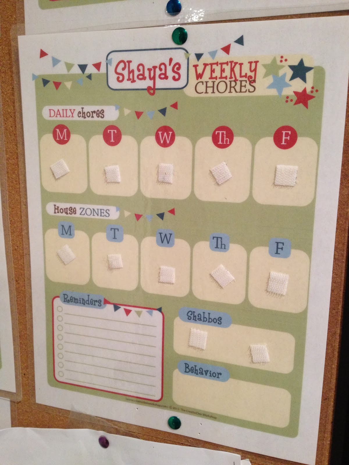 Not 2 Shabbey: Print Your Own Chore Chart for Kids