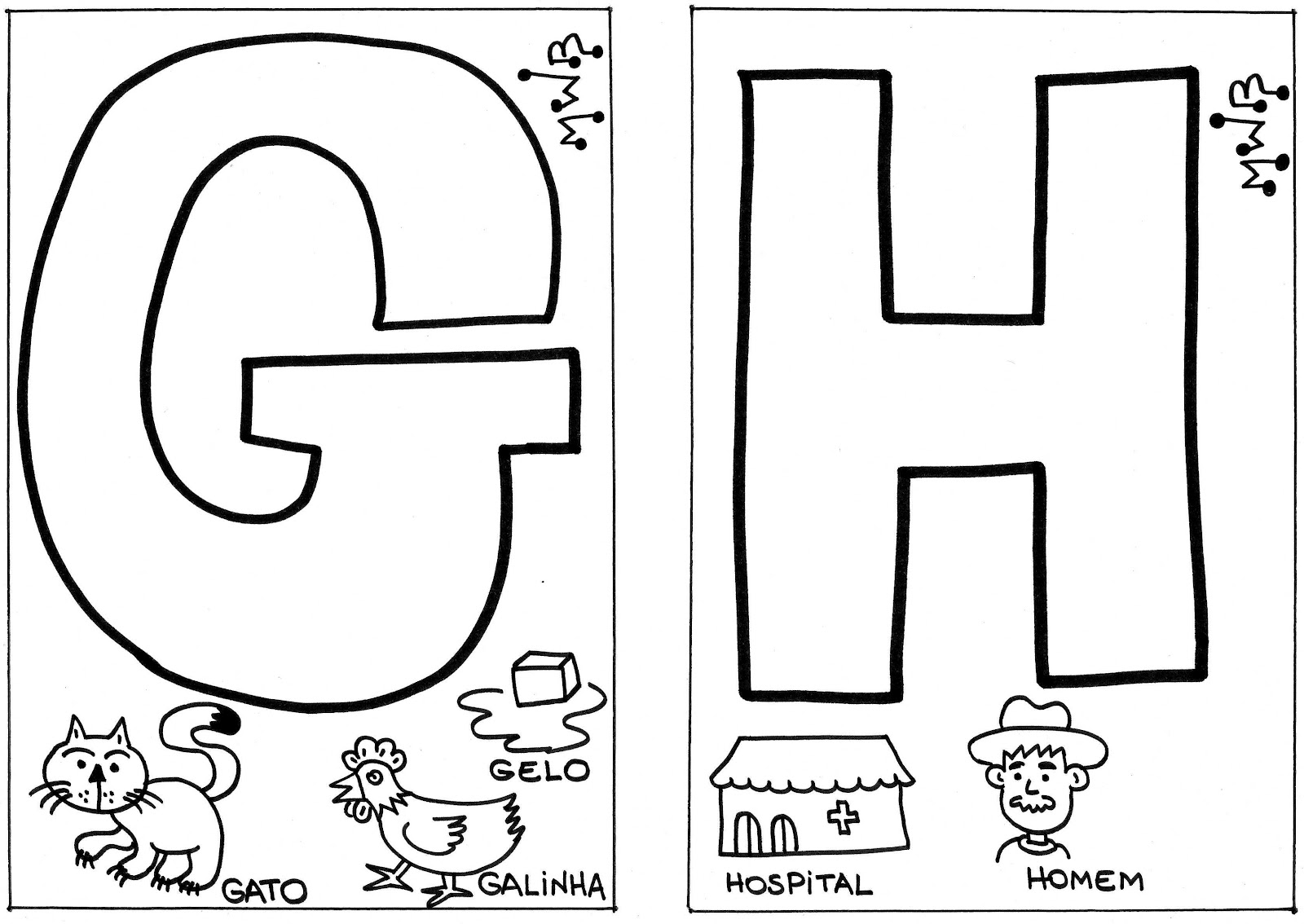 20 Moldes Diferentes De Letras Do Alfabeto Para Colorir 57C