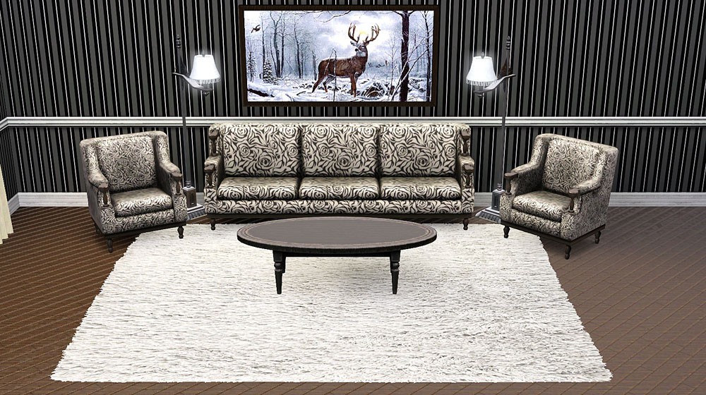 Corporation "SimsStroy": The Sims 3. Rug "Fluffy" 4x3.