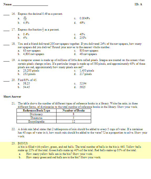 Mrs. White's 6th Grade Math Blog: RATIOS & PERCENTS REVIEW