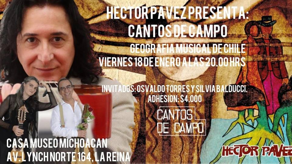 Héctor Pavez en Concierto de Lanzamiento Disco "Cantos de Campo".