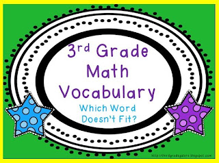 Third Grade Galore: Math Vocabulary