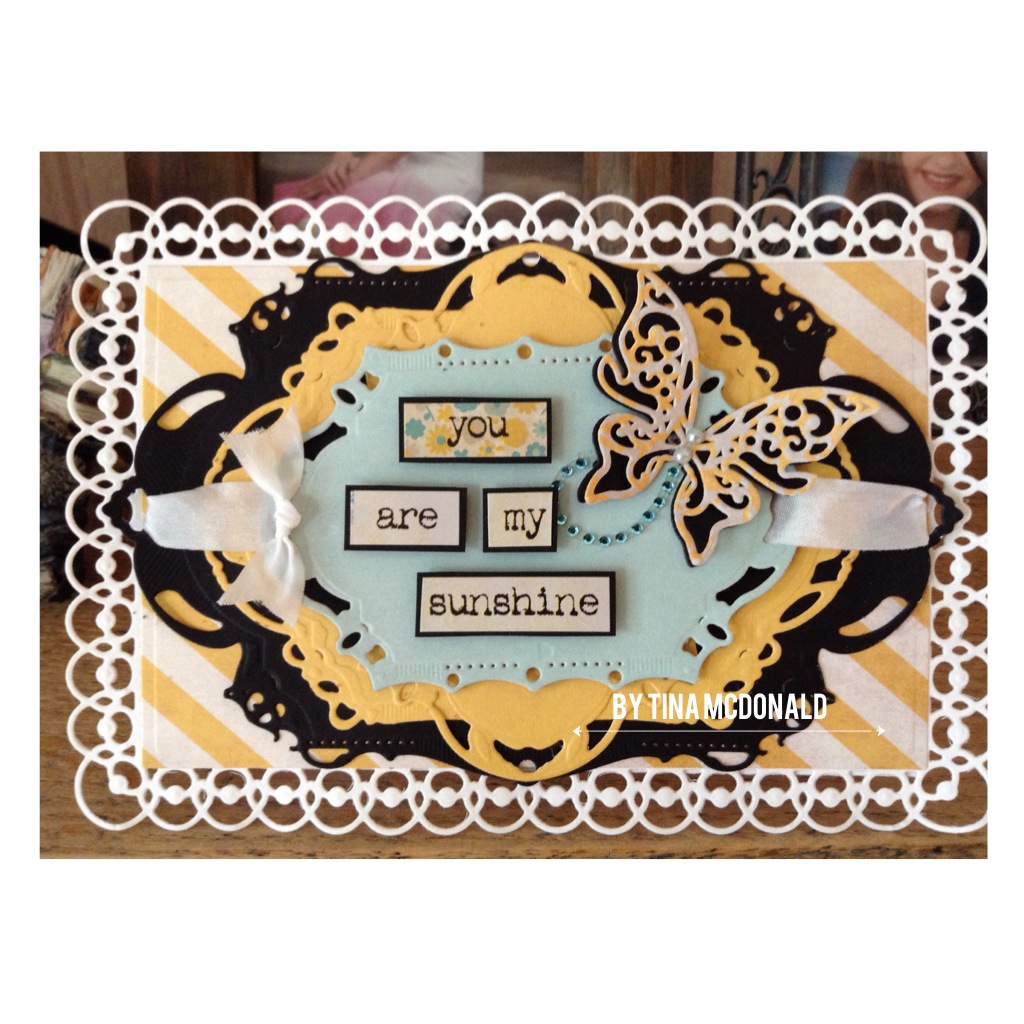 My Sanity: Spellbinders Decorative Labels Twenty Eight SUNSHINE card