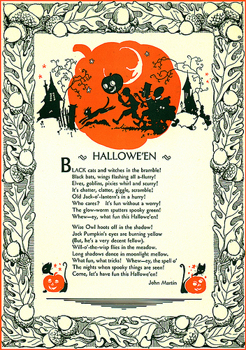 A Nostalgic Halloween: Vintage Halloween Poem