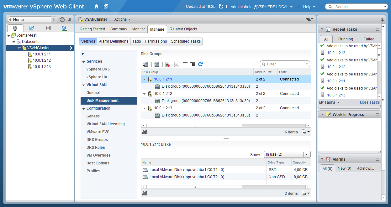 Hostile Coding: VMware: VSAN Part2 - Initial Setup