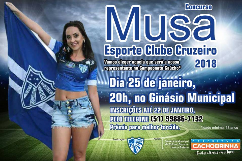 Esporte em Cachoeirinha: Vem aí o Concurso Musa do EC Cruzeiro