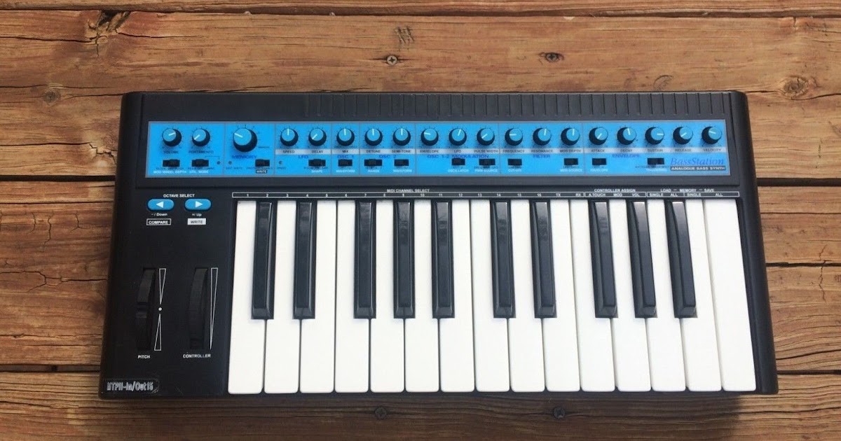 MATRIXSYNTH: Original 1990s Novation Bass Station Keyboard SN 0006976