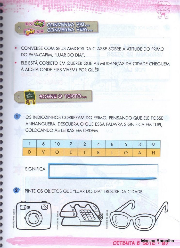 CANTINHO DA MAMI: Papá Capim em O ÍNDIO CIVILIZADO - TURMA DA MÔNICA