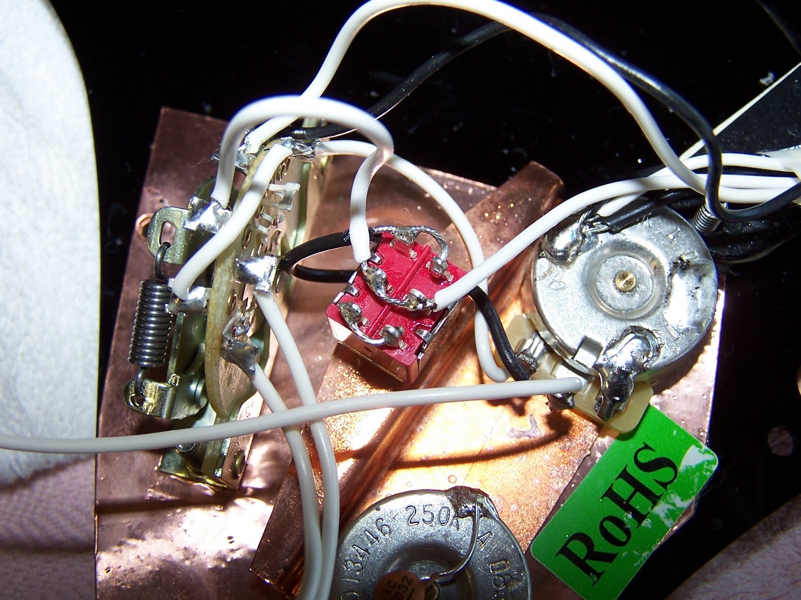 The Black Strat Build: #6. With a flick of a switch... Custom SPDT ...