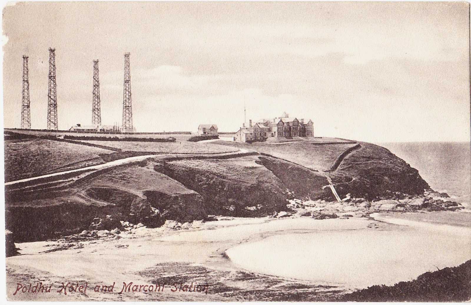 Guglielmo Marconi - Stamps: Poldhu Hotel and Marconi Station