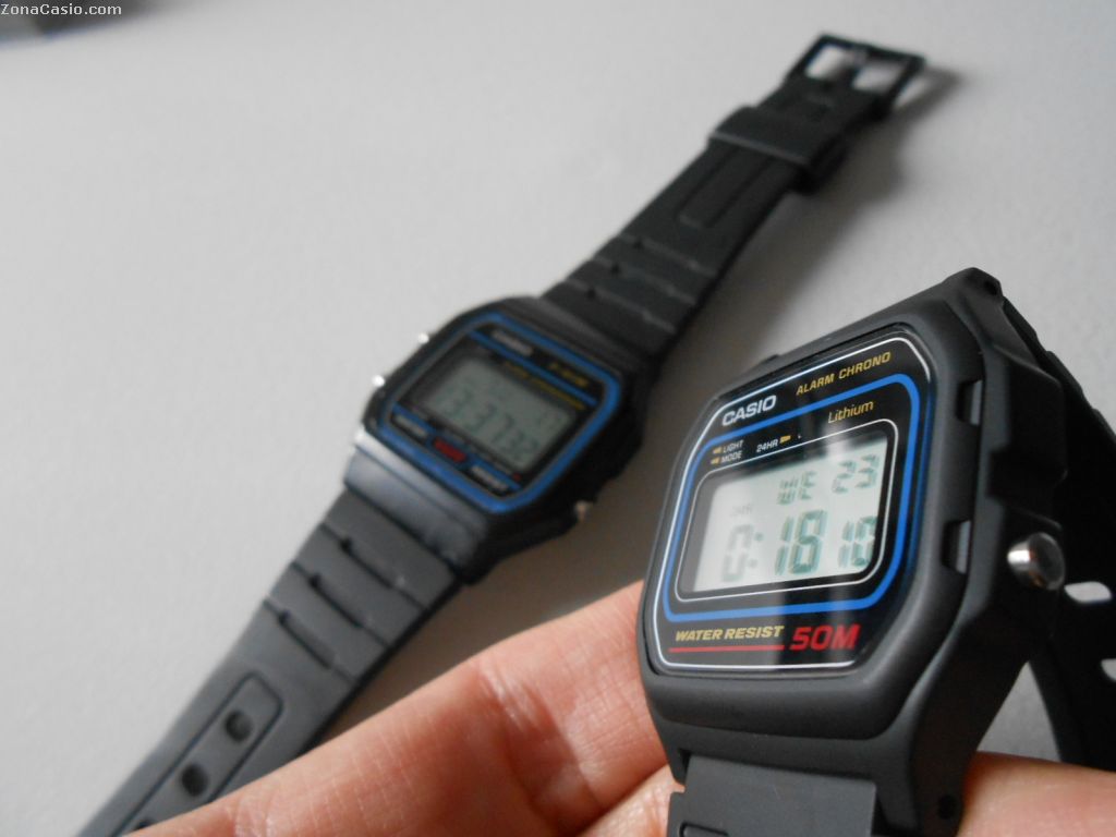 Zona Casio: Comparativa: Casio W-59 VS F-91