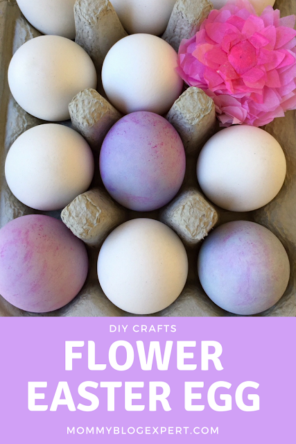 MOMMY BLOG EXPERT: Easter Egg Flower Craft Dyeable Realistic Faux Eggs + DIY Egg Dye Recipes