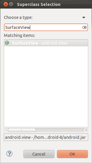 Android Coding: Create SurfaceView for our game